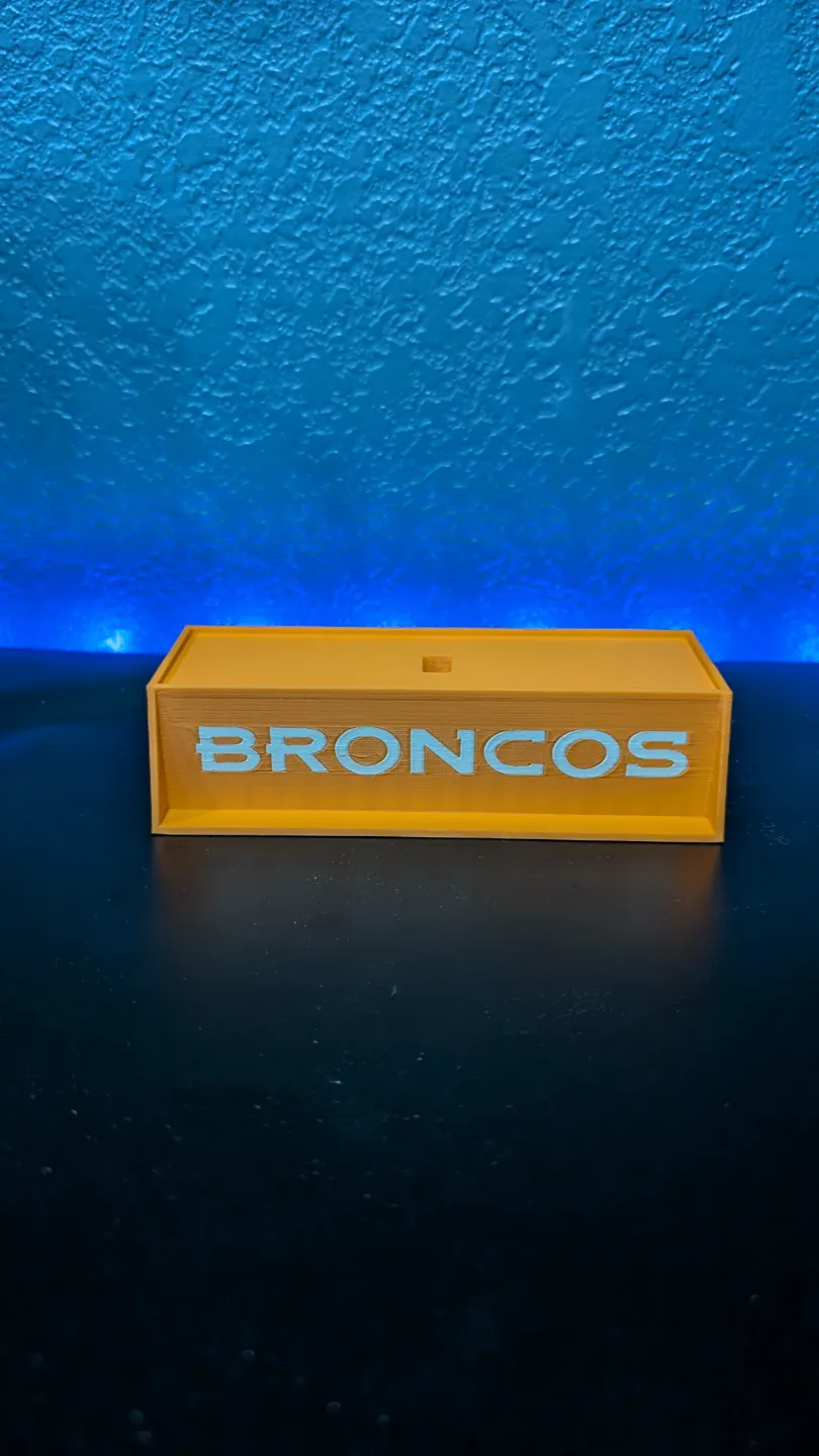 Denver Broncos 3D Logo with Optional Stand - Free 3D Print Model ...
