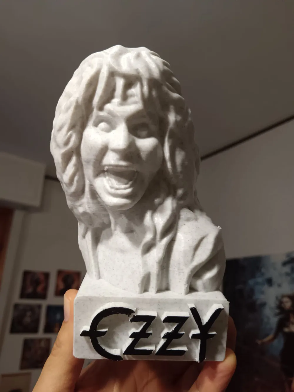Ozzy Osbourne 3D Bust – Printable PLA Model by PS3D CREATIVE MakerWorld ...