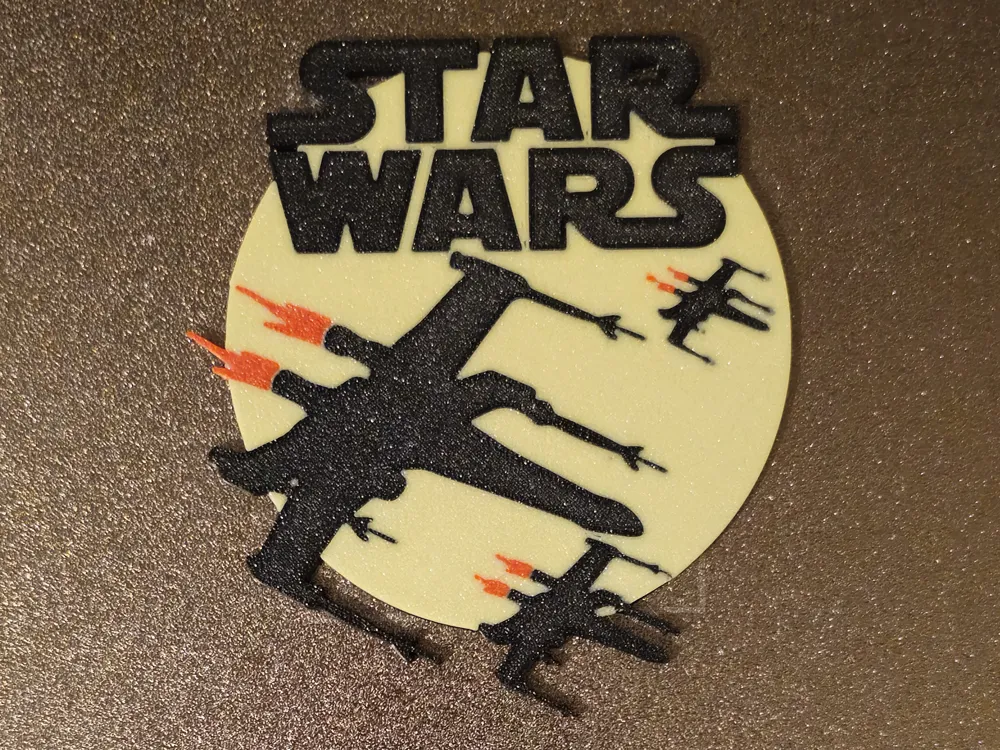 Star Wars X-Wing & Falcon Coaster Set - Free 3D Print Model - MakerWorld