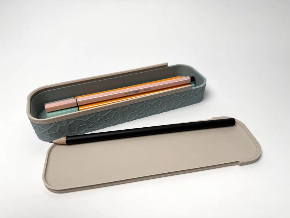 Pencil Case with Sliding Lid - Free 3D Print Model - MakerWorld