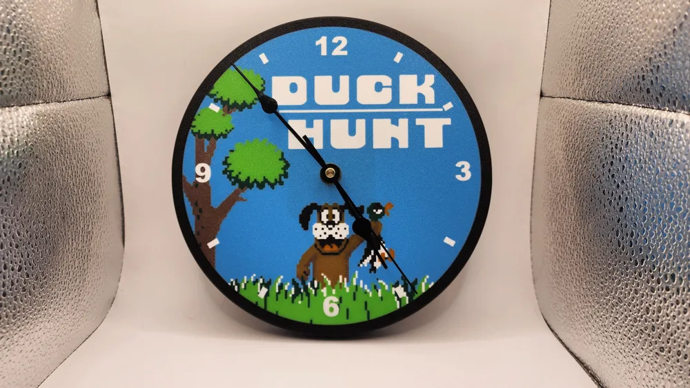 Duck Hunt - Clock - Free 3D Print Model - MakerWorld
