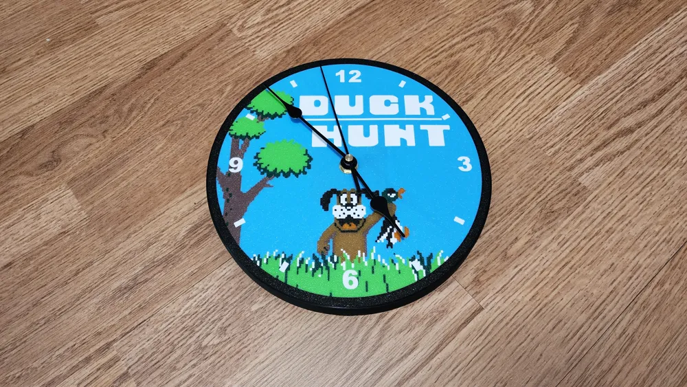 Duck Hunt - Clock - Free 3D Print Model - MakerWorld