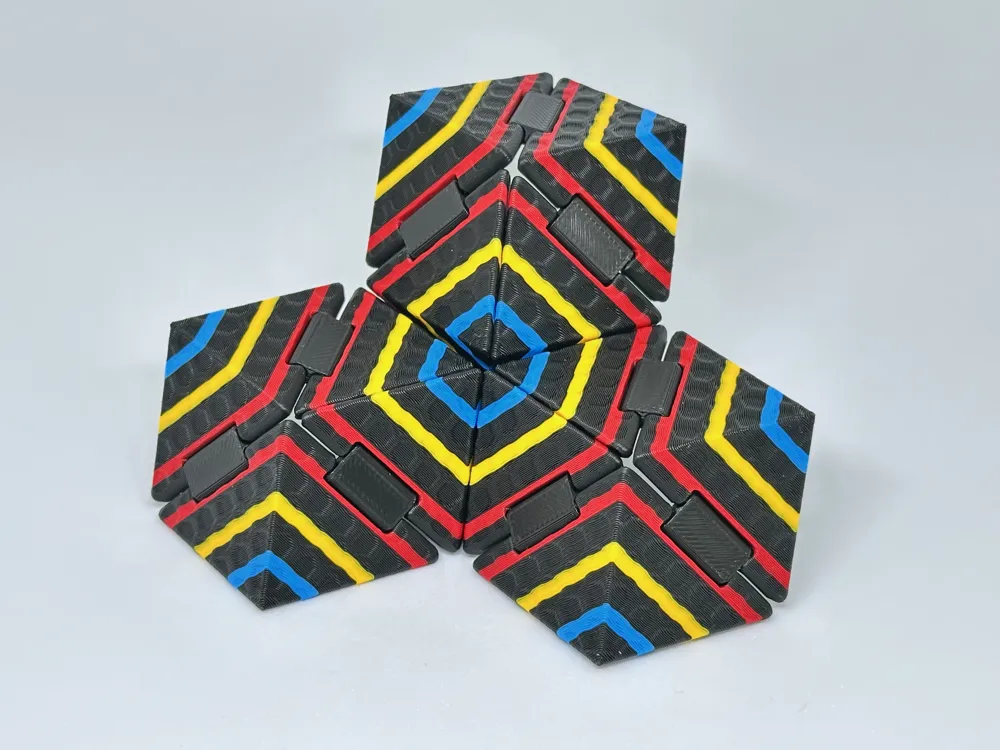 Origami Transforming Cube by Austin Vojta MakerWorld: Download Free 3D ...