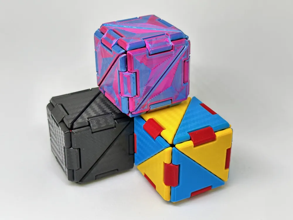 Origami Transforming Cube by Austin Vojta MakerWorld: Download Free 3D ...