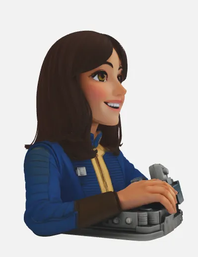 Fallout Show Lucy Bust - Headphone Holder - Free 3D Print Model ...