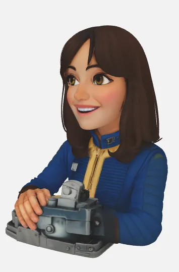 Fallout Show Lucy Bust - Headphone Holder - Free 3D Print Model ...