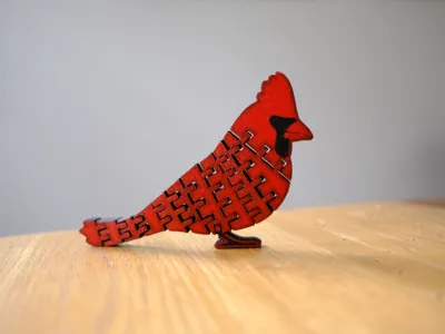 cardinal 3d print model download - MakerWorld