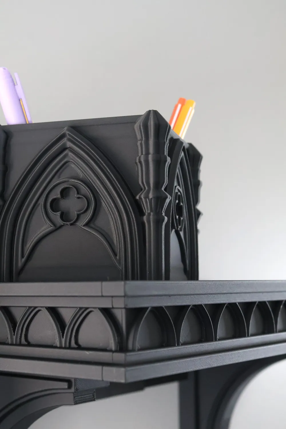 Gothic Desk Organizer - Free 3D Print Model - MakerWorld