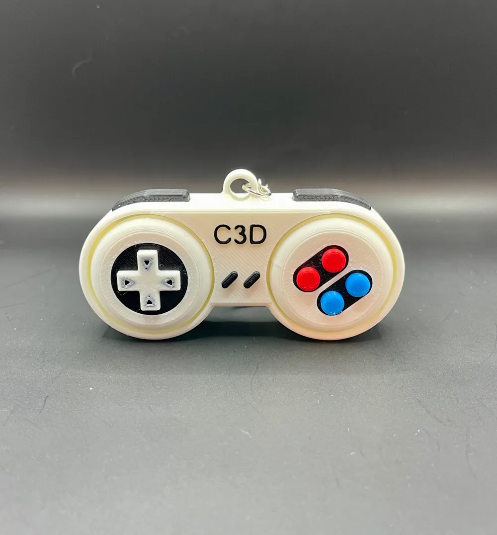 Retro Controller Keychain - Keyboard Switch Fidget - Free 3D Print ...