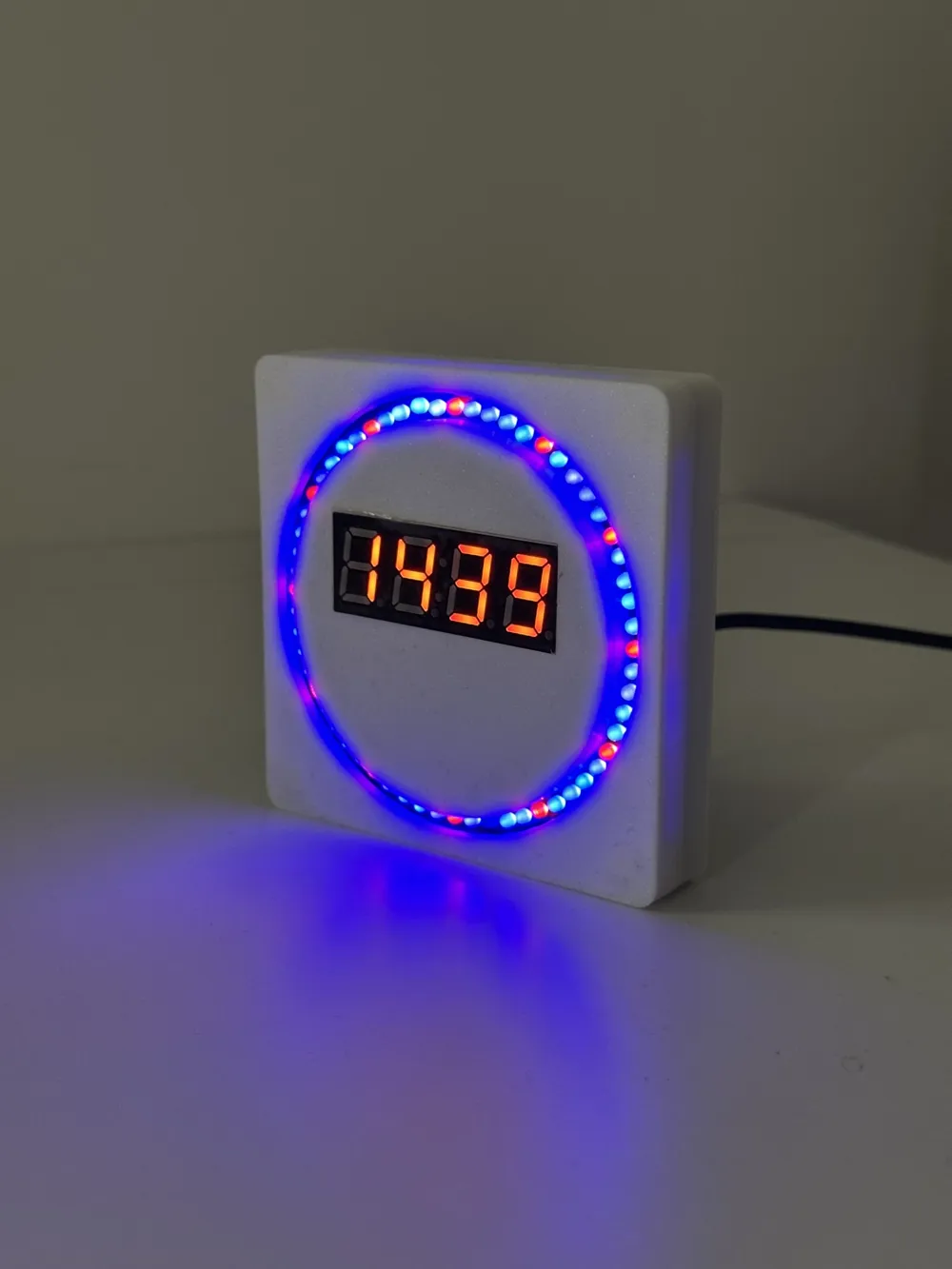 LED Clock Enclosure for DIY Soldering Kits - Free 3D Print Model ...