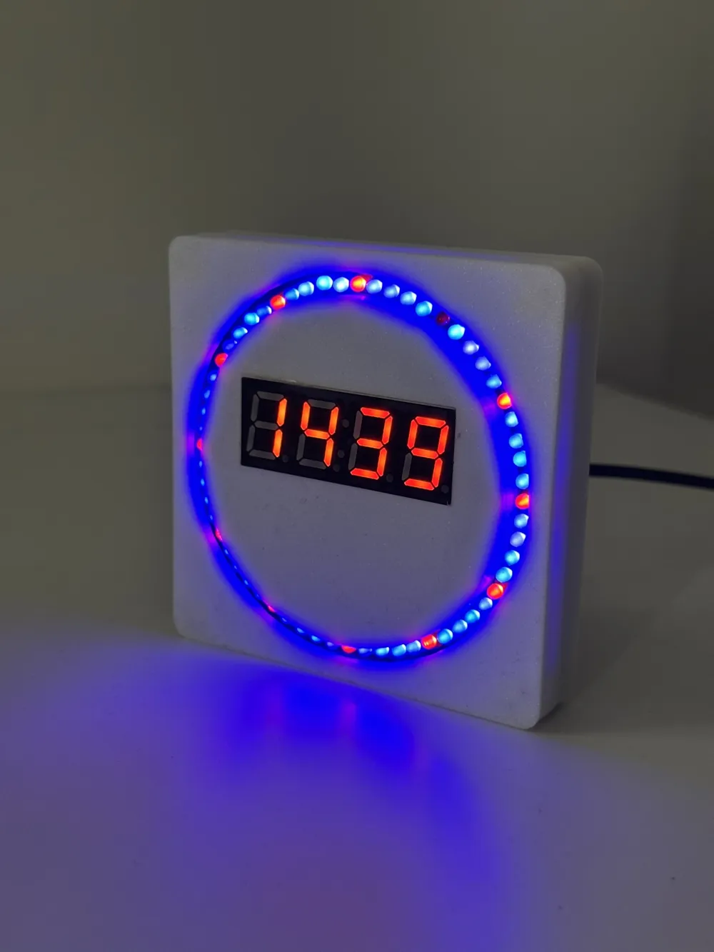 LED Clock Enclosure for DIY Soldering Kits - Free 3D Print Model ...