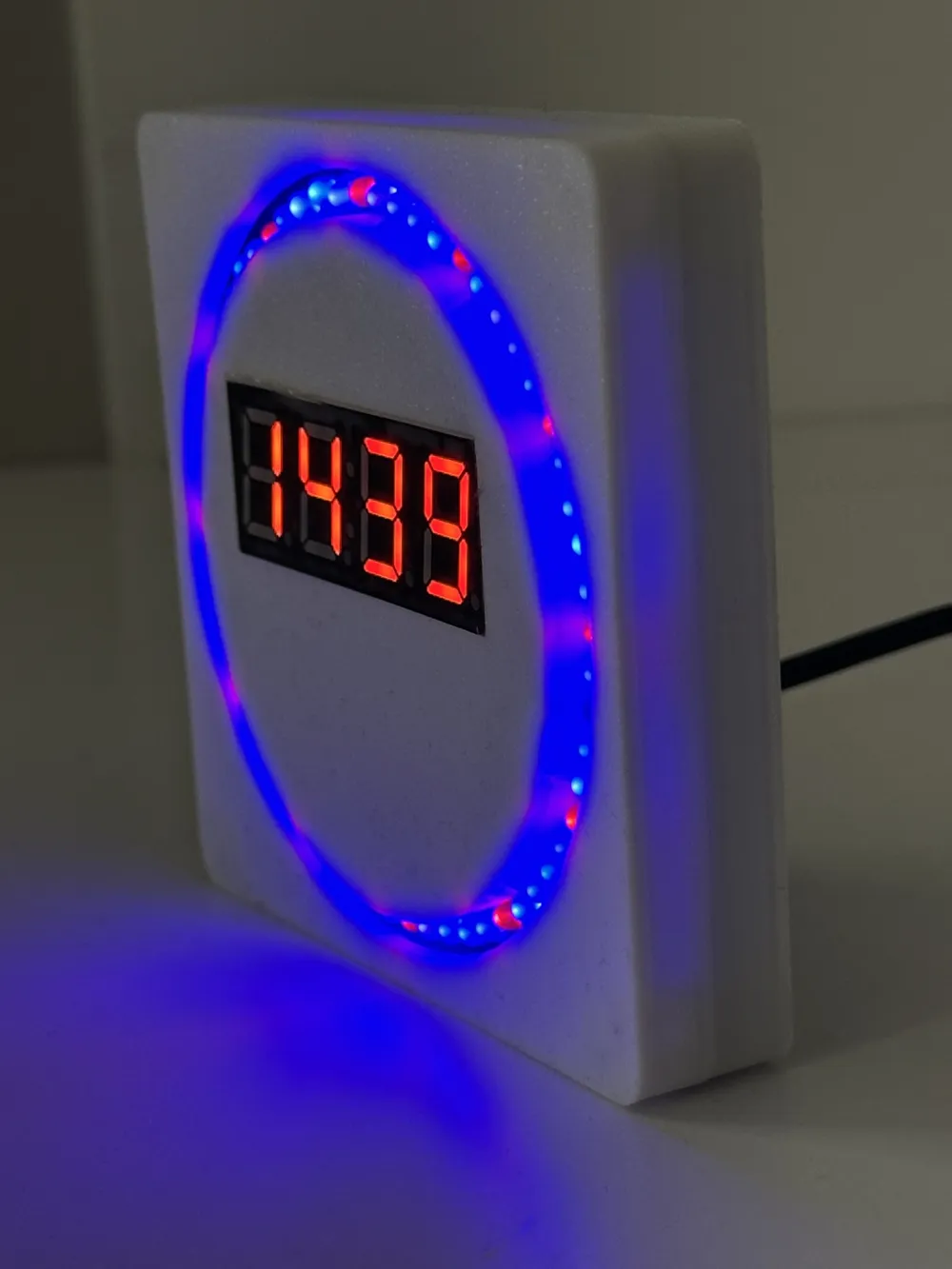 LED Clock Enclosure for DIY Soldering Kits - Free 3D Print Model ...