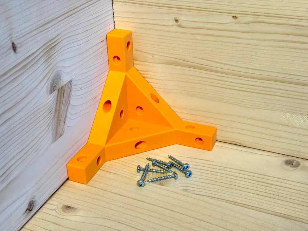 3D corner bracket - super reinforced by Phoenix Art Labs MakerWorld ...