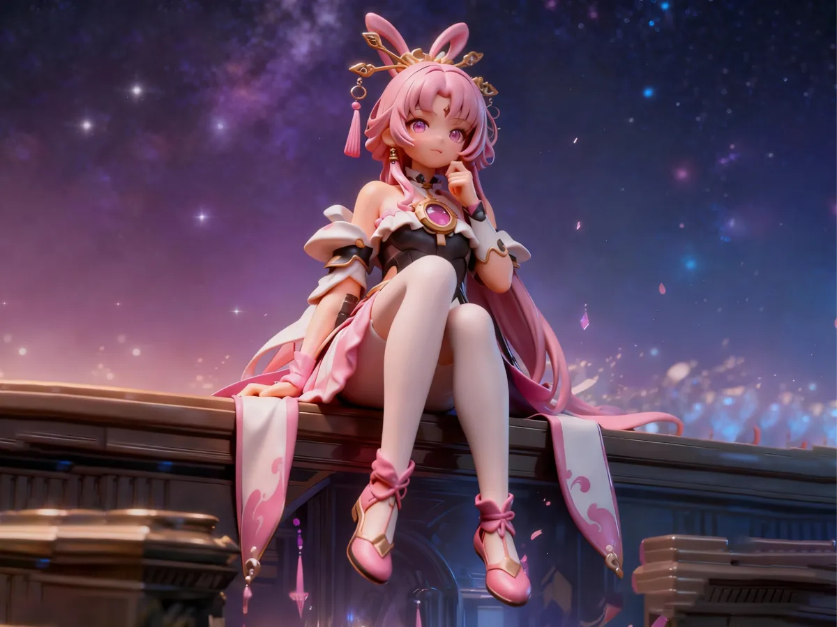Honkai: Star Rail Fu Xuan Sitting Pose 22cm High Pre-separated Easy to ...