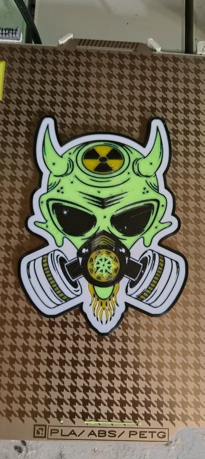 Alien Biohazard Wallart - Free 3D Print Model - MakerWorld
