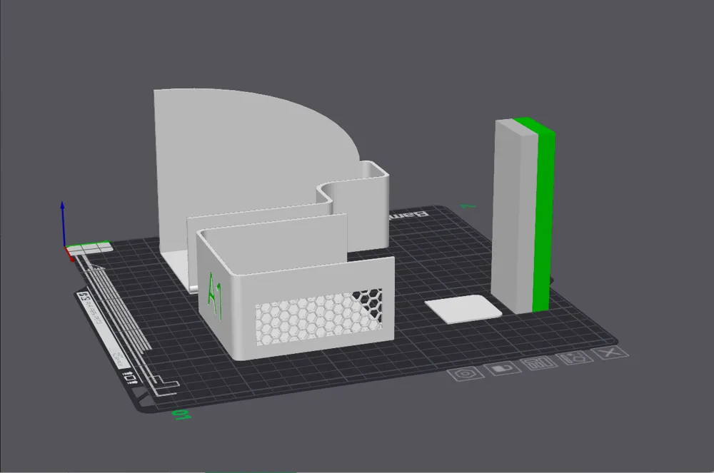 BAMBU LAB A1 - A1 MINI SLIDER POOP BUCKET - BAMBU LAB A1 LOGO IN by ...