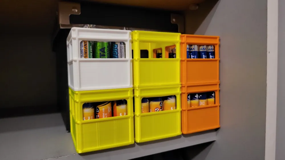 Battery Crate AAA / AA / Box stacking aid Remixed by Alex - MakerWorld