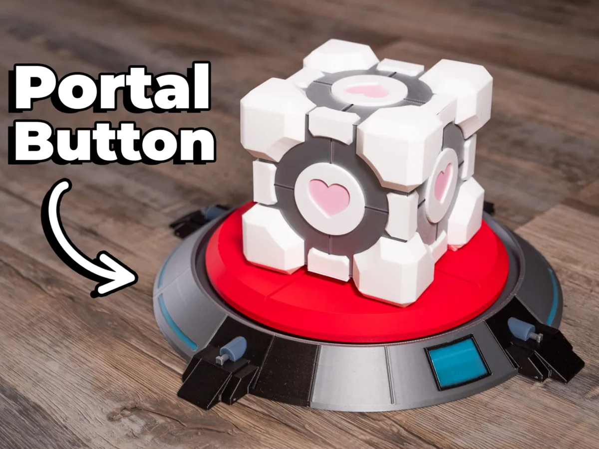 Large Portal Button - Desk Toy and Fidget - Free 3D Print Model ...