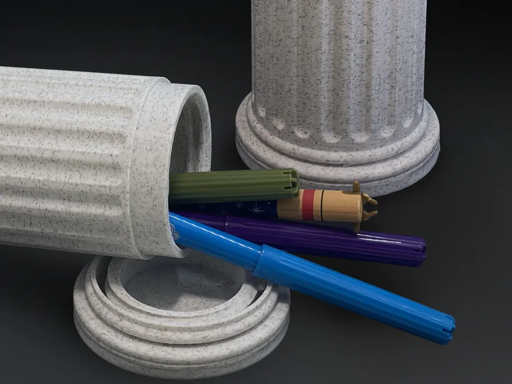 Greek Column Pen Holder - Free 3D Print Model - MakerWorld