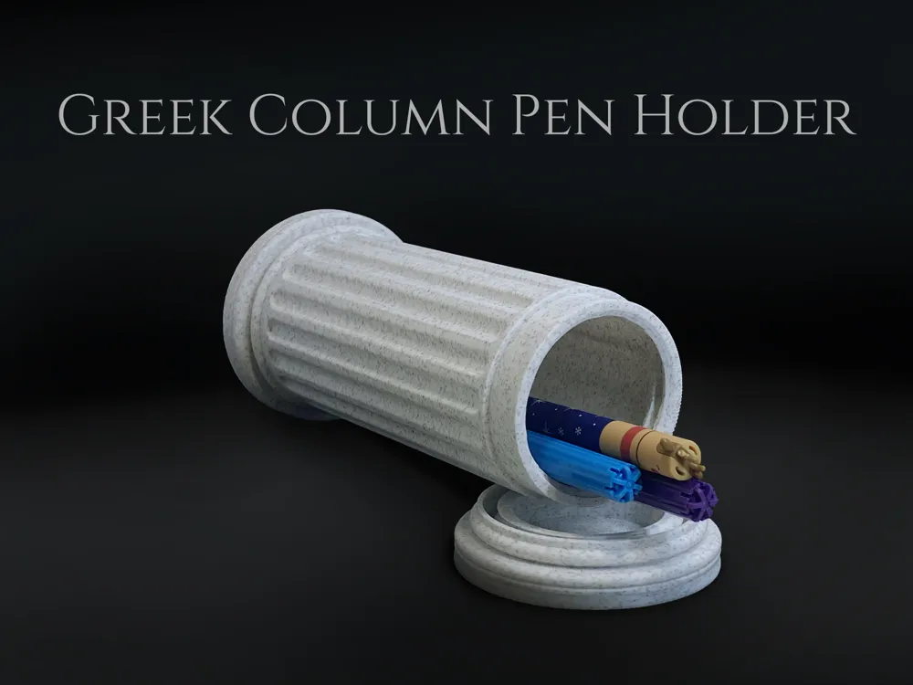 Greek Column Pen Holder - Free 3D Print Model - MakerWorld