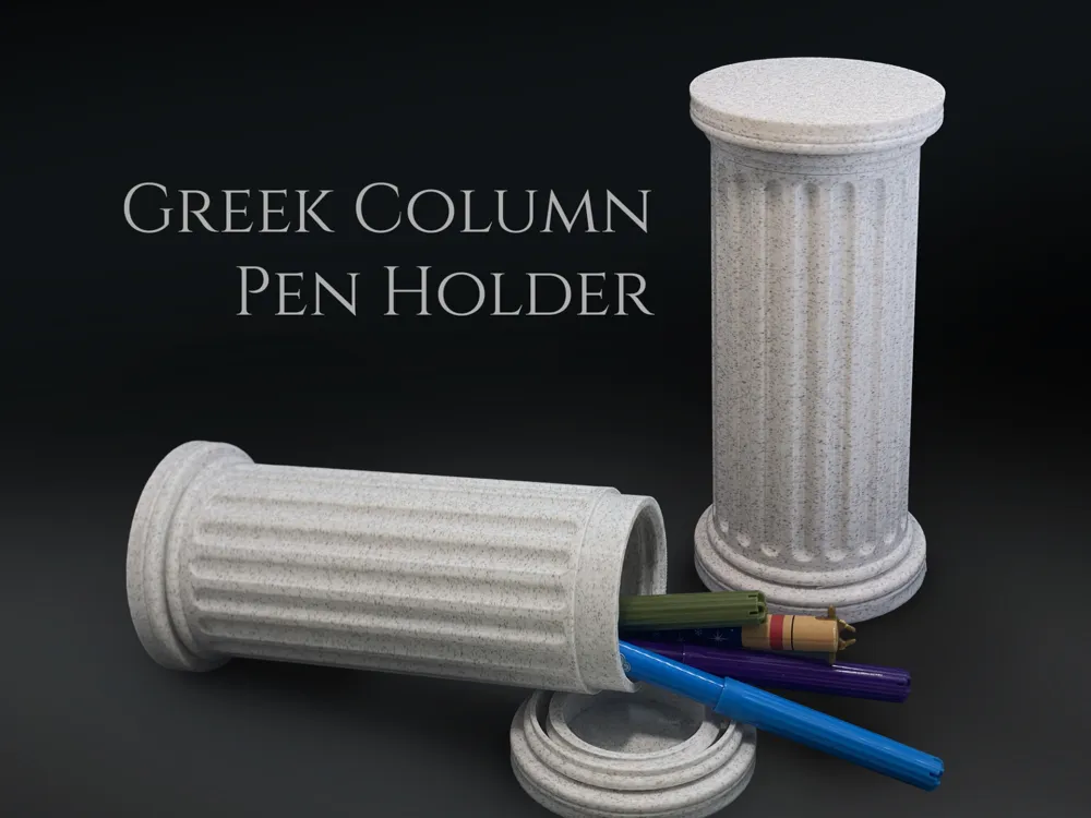 Greek Column Pen Holder - Free 3D Print Model - MakerWorld