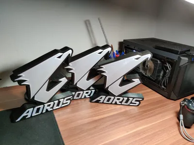 Gigabyte Aorus logo - multicolor by M.Holicky - MakerWorld