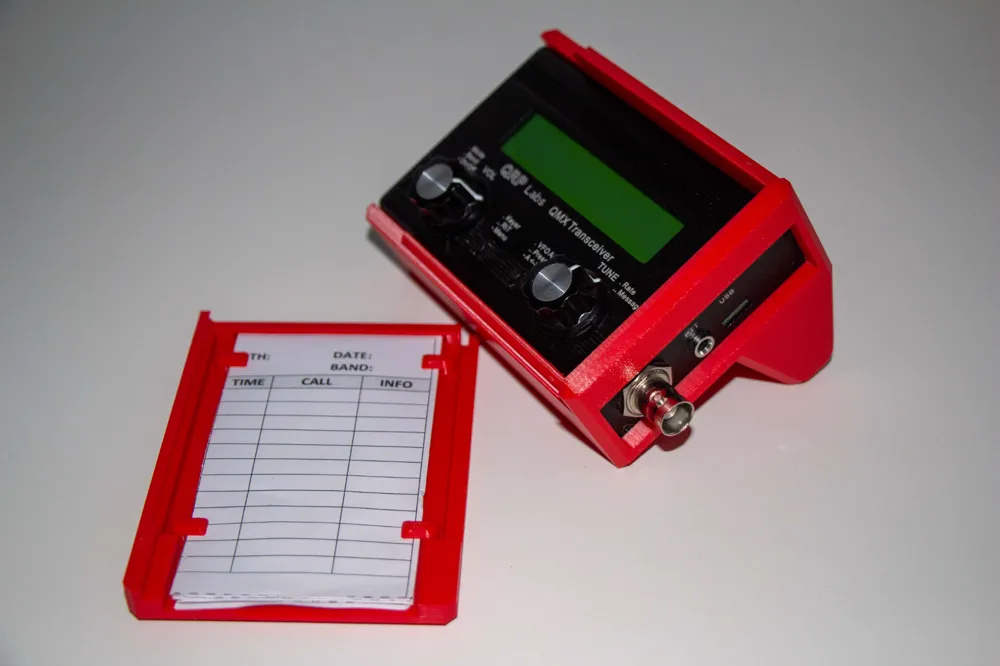 Case with integrated log tray for QMX/QCX mini TRX by CJ27 MakerWorld ...