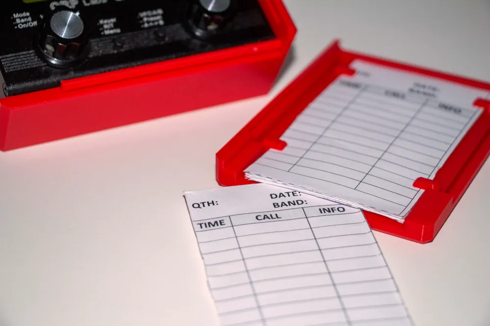 Case with integrated log tray for QMX/QCX mini TRX by CJ27 MakerWorld ...