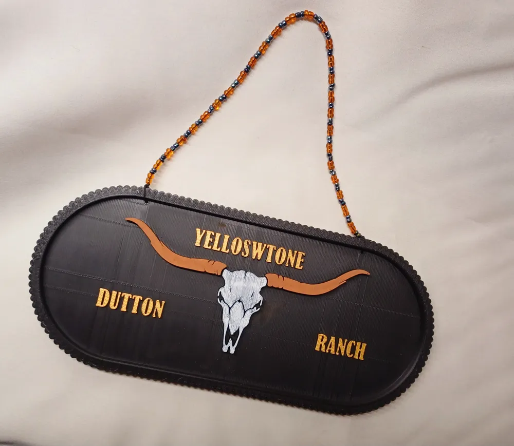 Yellowstone Ranch Wall Plaque by Ophelie - MakerWorld