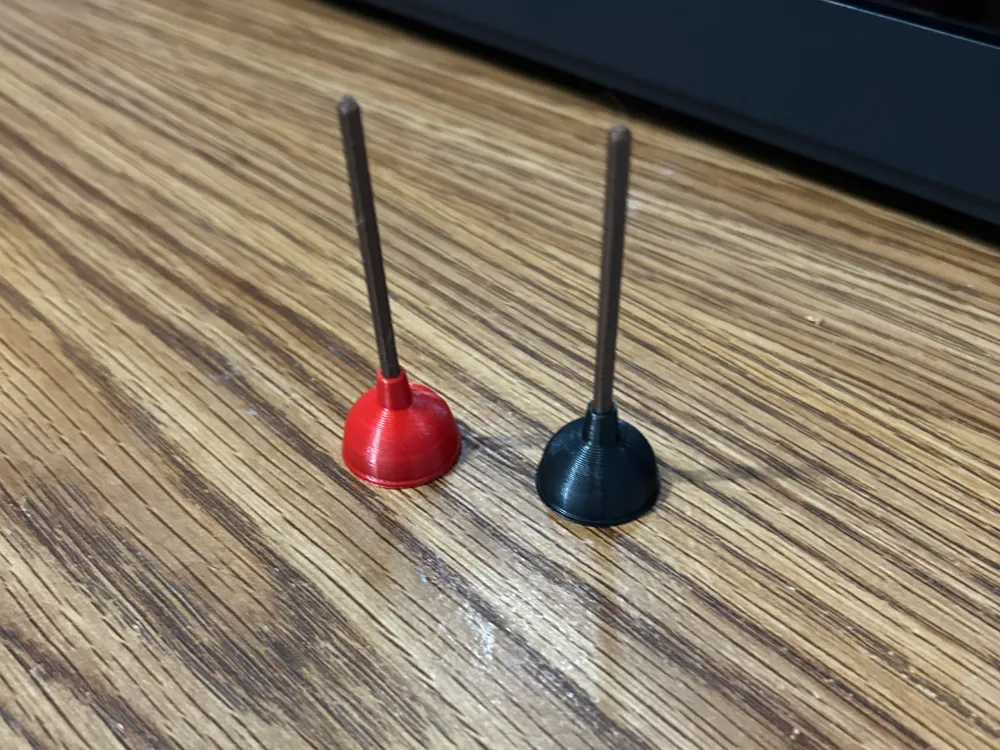 Mini Plunger (Desktop Buddy) by ThunderCatPrints - MakerWorld