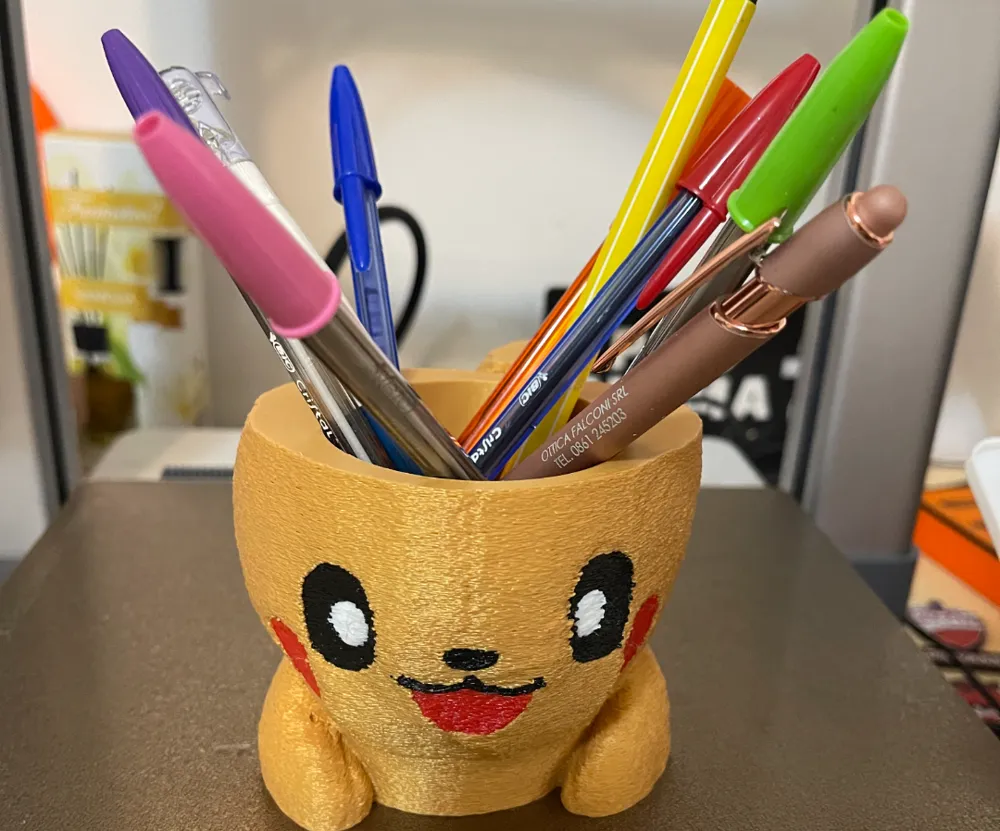 Pikachu pencil holder by Giovanni - MakerWorld