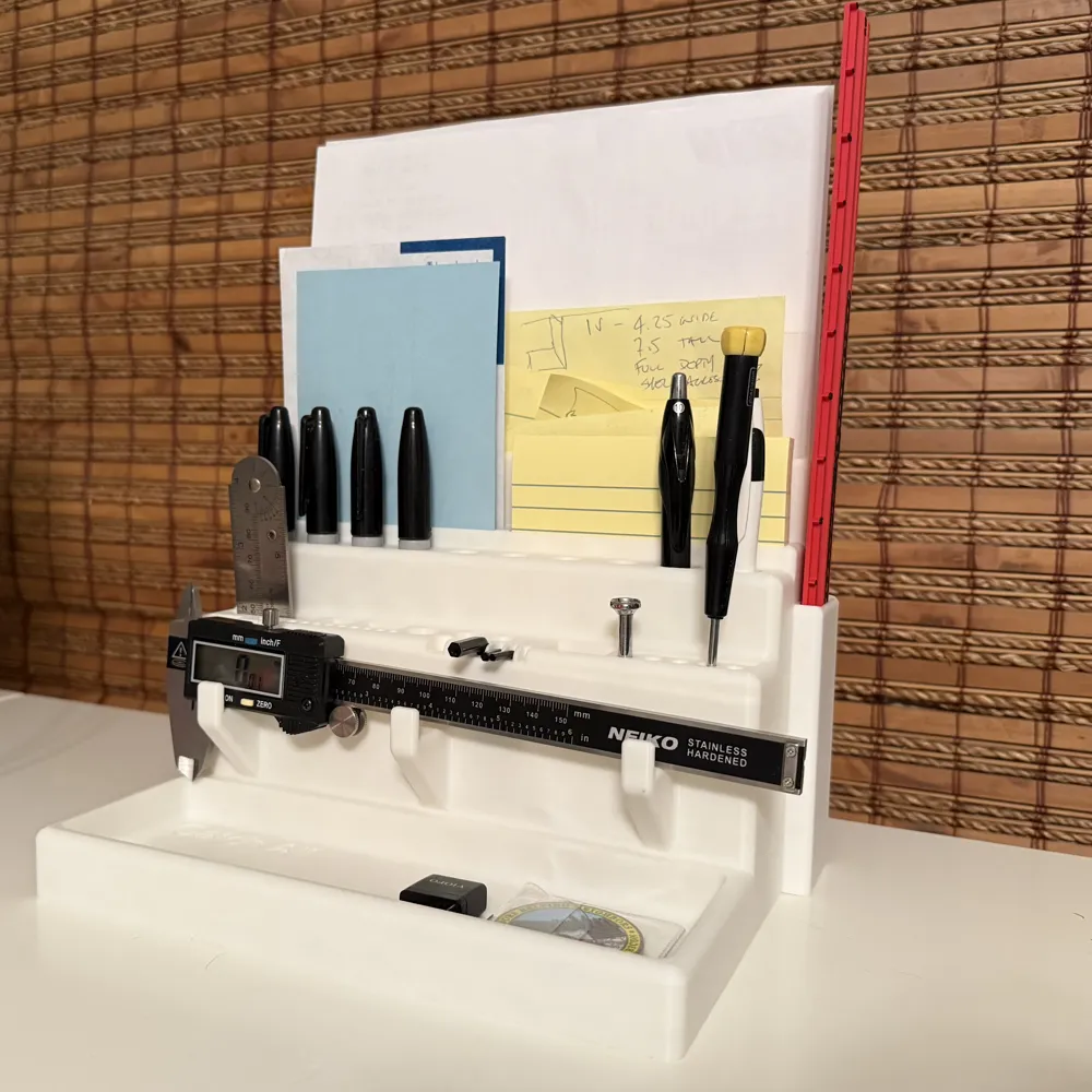 Catch All Desk Organizer w/ Paper and Ruler Holder Remixed by MTNEARZ ...