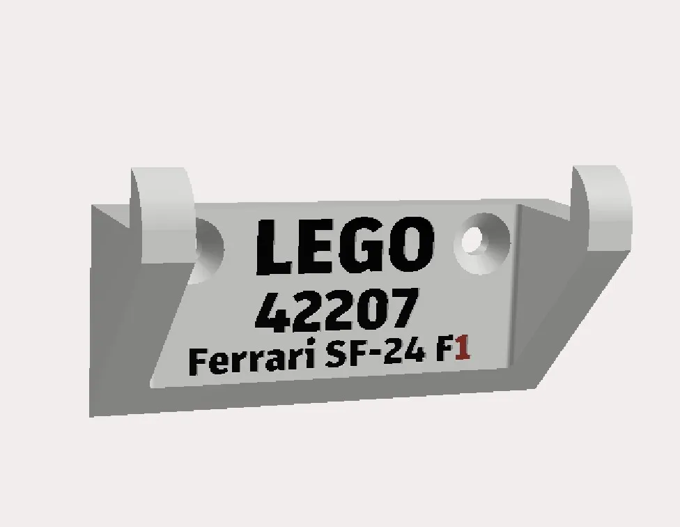 LEG0 Technic 42207 Ferrari SF-24 F1 wall mount by Oliver MakerWorld ...
