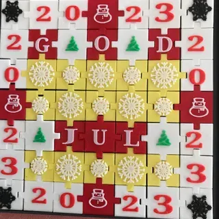 X-MAS Puzzle and Happy New Year Puzzle by magic_max - MakerWorld