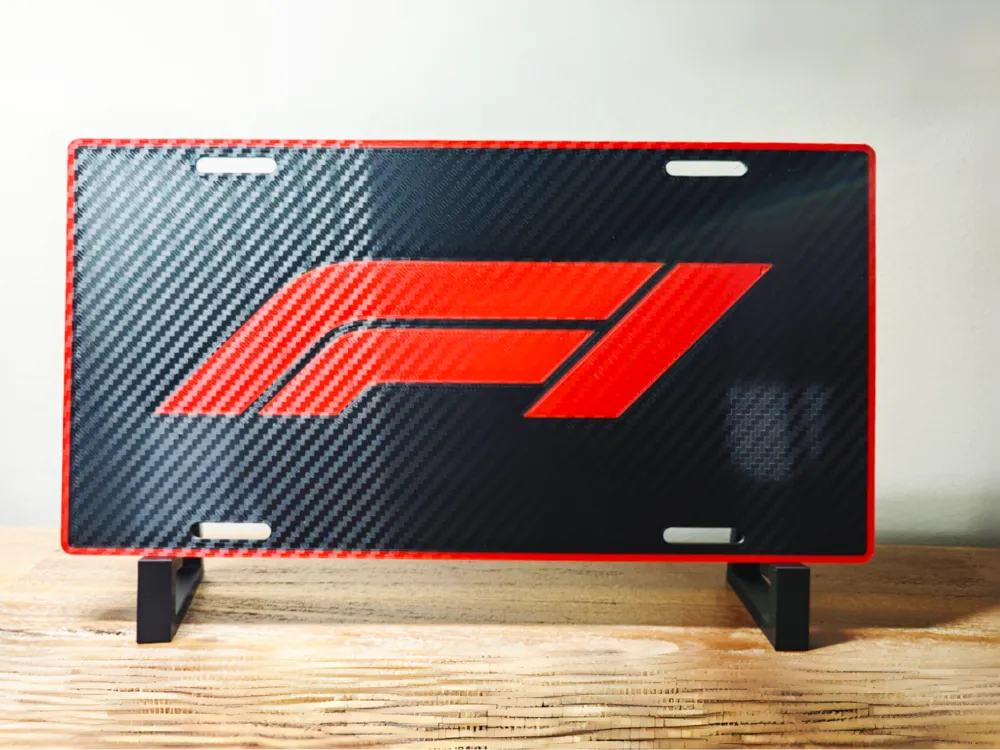 Placa de matrícula con logotipo de F1 por P78 - MakerWorld