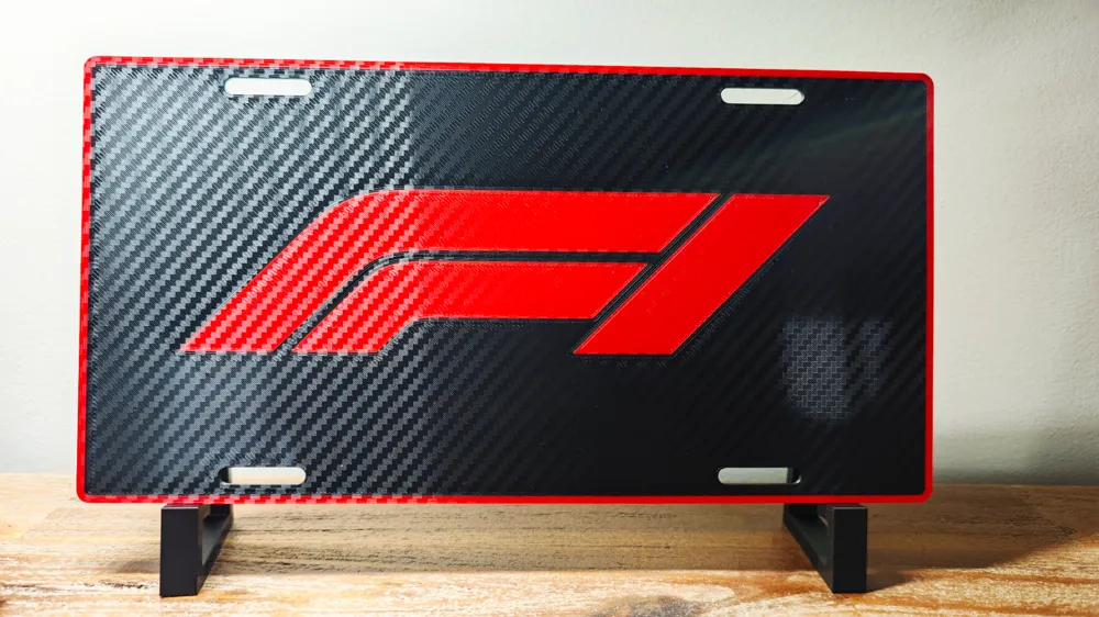 F1 Logo Licence Plate by P78 MakerWorld: Download Free 3D Models