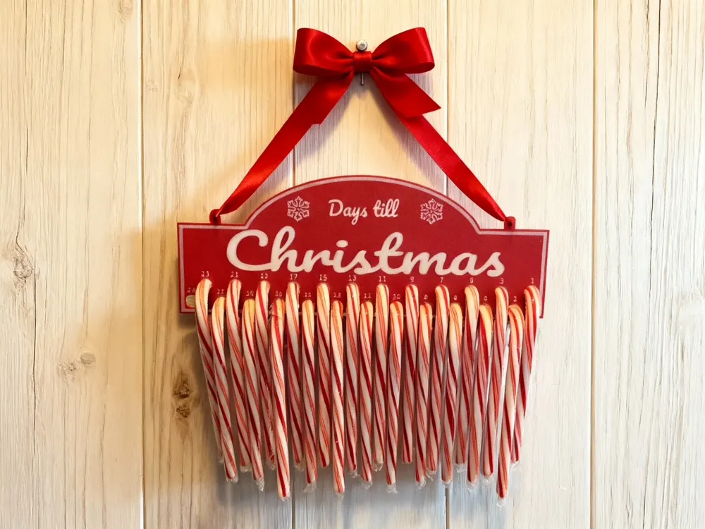 Compte à rebours de l'Avent en canne de Noël par lisa marie MakerWorld ...