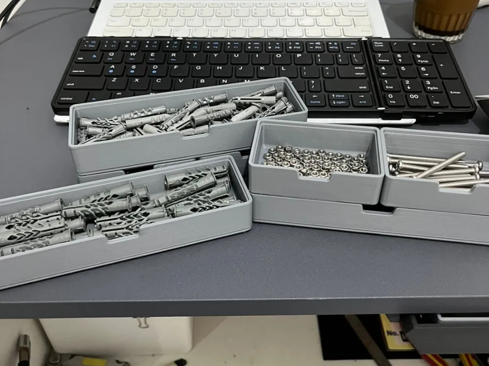 Stackable Parts Storage by Makaryo MakerWorld: Download Free 3D Models