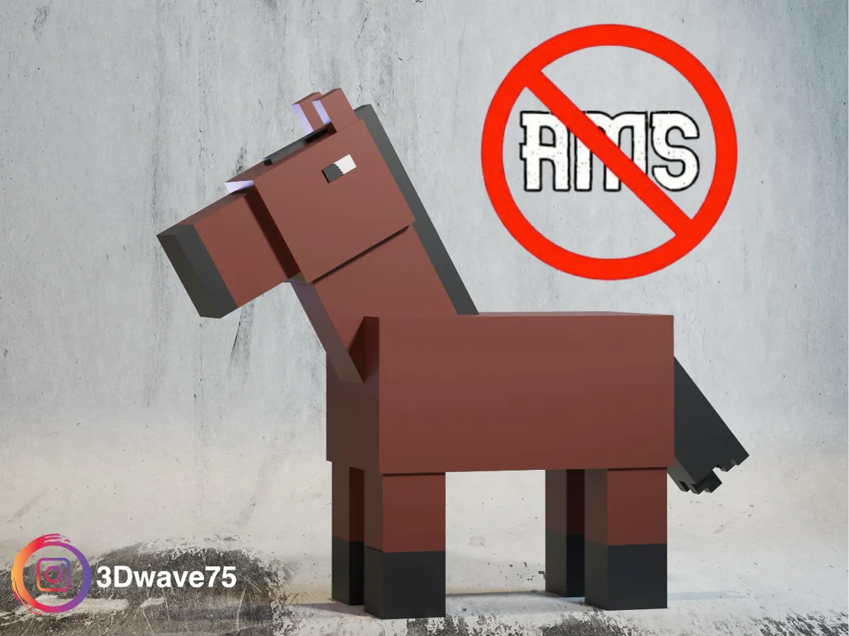 Minecraft Horse - Free 3D Print Model - MakerWorld