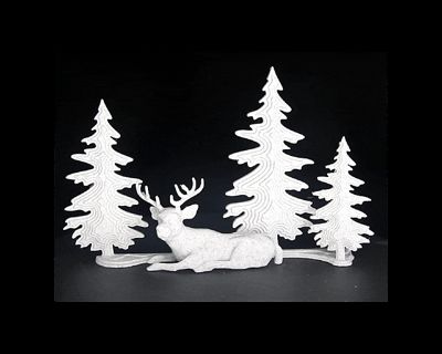 Sleepy deer with trees by DSt - MakerWorld