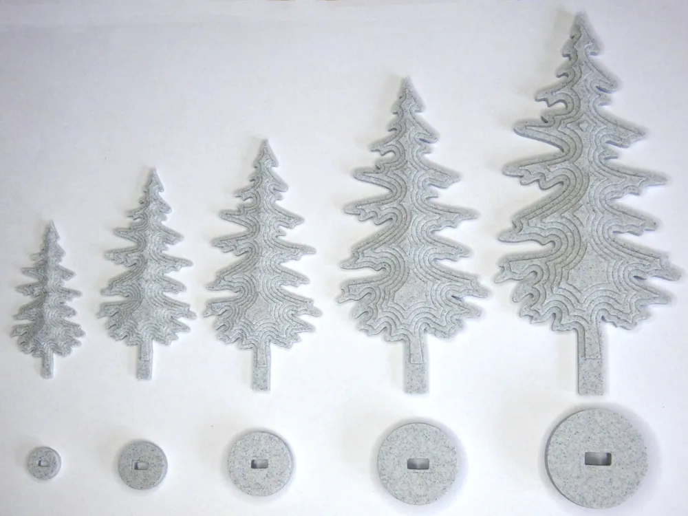 Sleepy deer with trees by DSt - MakerWorld