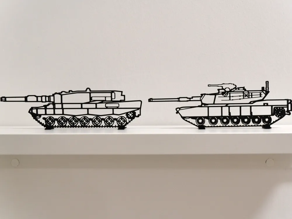 Leopard 2 Army Tank Military Wall Decor Piece by oggy - MakerWorld