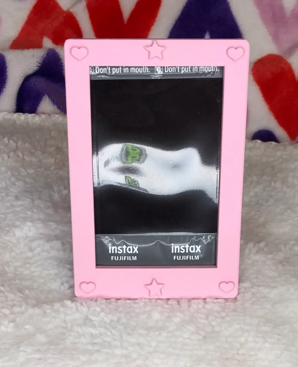 Instax Mini Picture Frame with Hearts and Stars by FunFam3D - MakerWorld