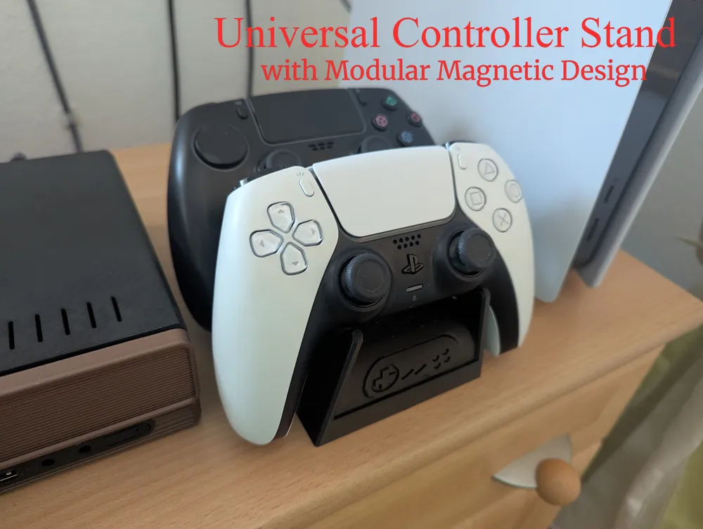 Modular Universal Controller Stand with Magnets - Free 3D Print Model ...