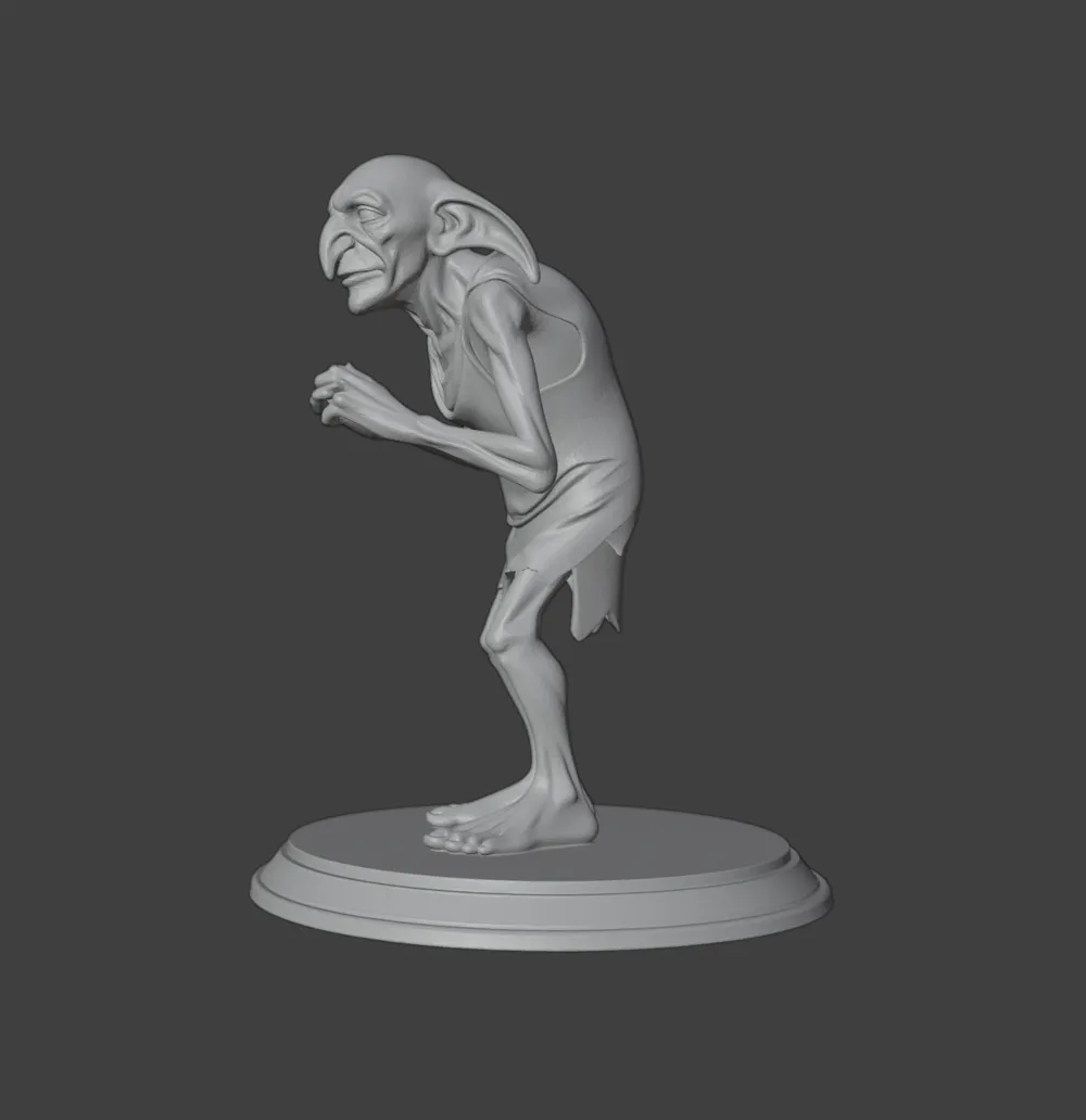 Kreacher Elf Miniature (Harry Potter) - Free 3D Print Model - MakerWorld