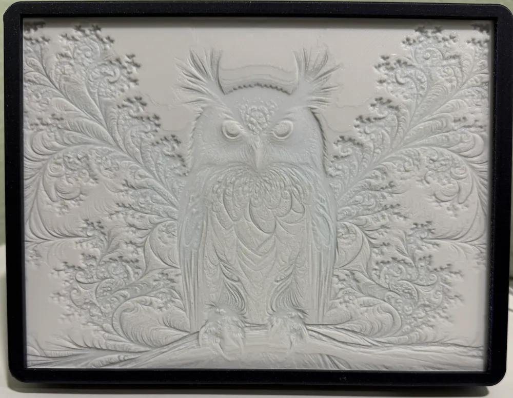 Owl Lithophane by GregR MakerWorld: Download Free 3D Models