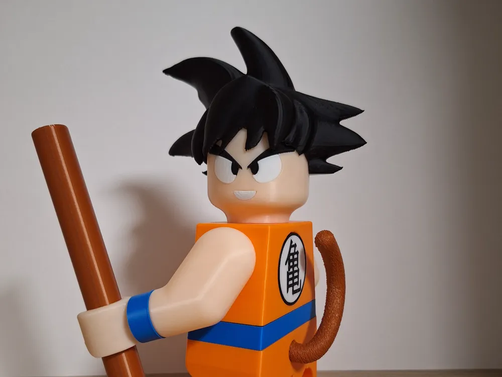 BIG BRICK GOKU NO AMS - Free 3D Print Model - MakerWorld