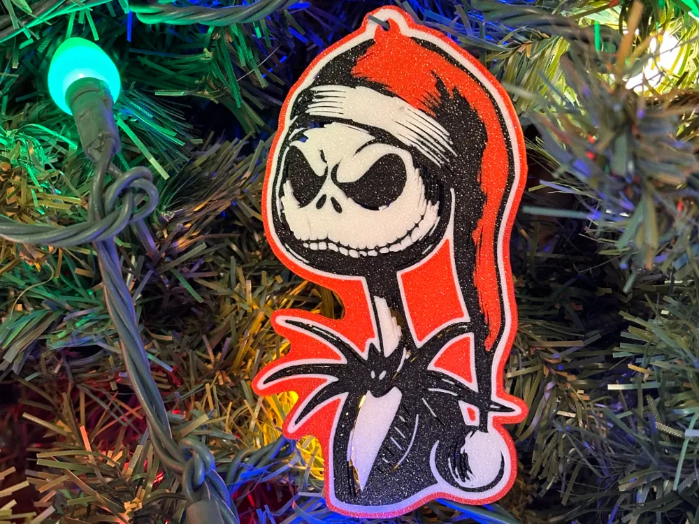 Nightmare Before Christmas Ornament Jack Skelling - Free 3D Print Model ...