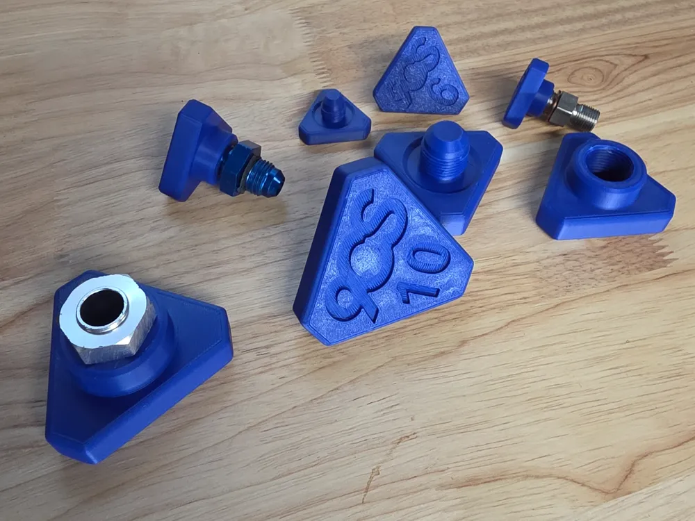 AN Fitting Dust Caps & Plugs - AN3 to AN20 - Free 3D Print Model ...