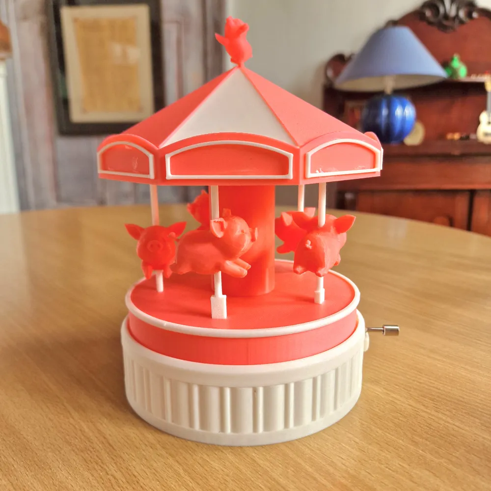 Fun Musical Merry-Go-Round by LUCKYCO MakerWorld: Download Free 3D Models